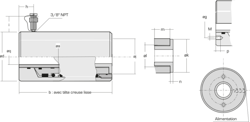 Vérins à piston creux, rappel par ressort - 700 bar - CSE : Vérins de ...