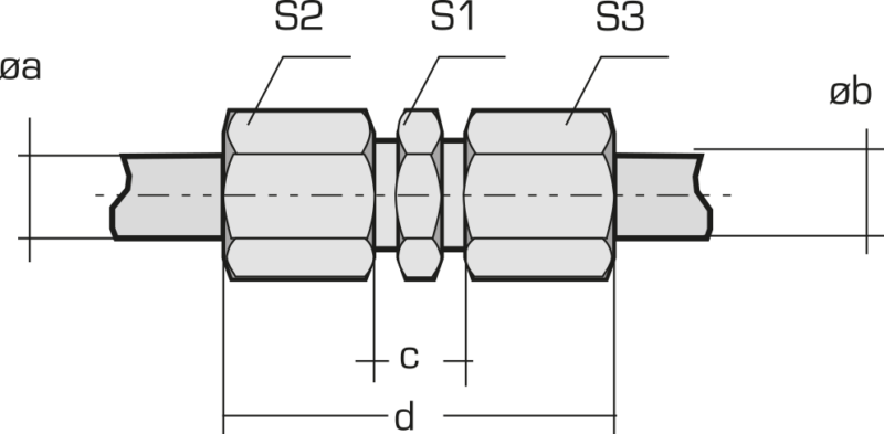 Double male fitting UD : Valves & fitting - Quiri