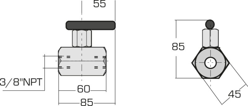 Valve VM38 - 700 bar : Valves & fitting - Quiri