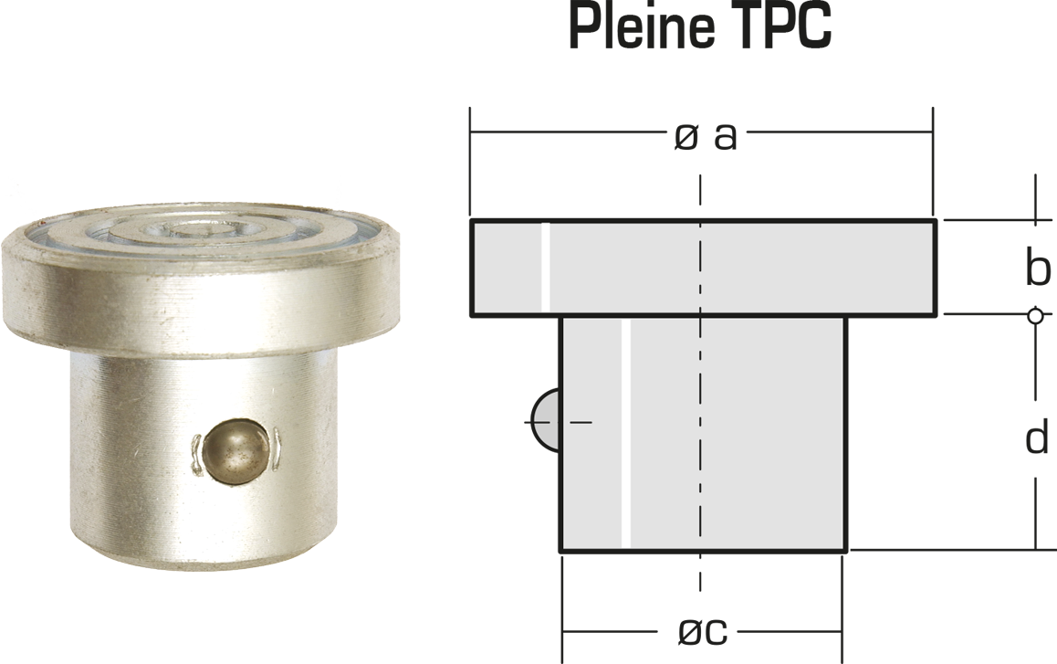 Têtes pour vérins creux CSE et CDE - 700 bar : accessoires Vérins de ...