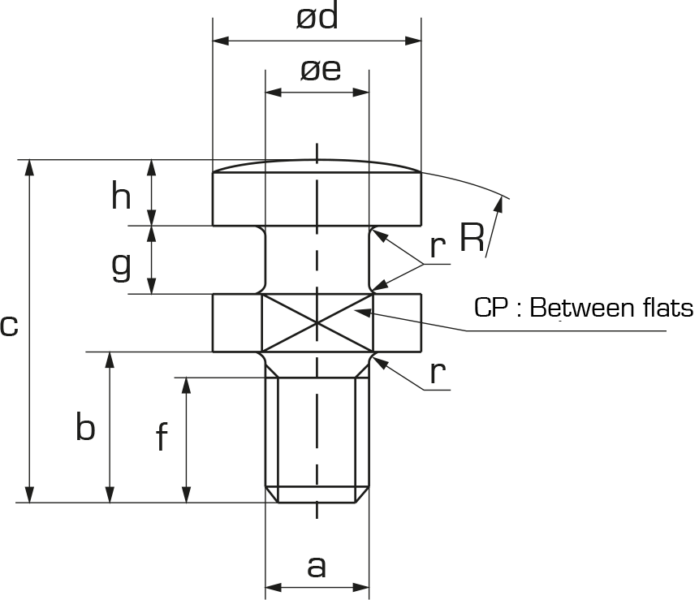 Coupling screw for S48 : accessories Hydraulic block cylinders S48 - Quiri