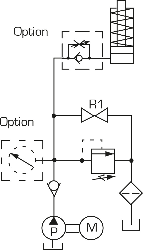 Schema hydraulique: vérin hydraulique & schéma groupe hydraulique - Quiri