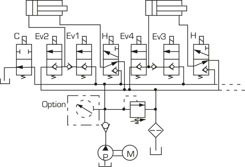 Hydraulic schematic diagram: hydraulic system & cylinder diagram - Quiri