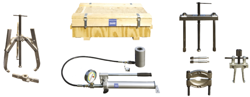 Complete hydraulic puller sets : Hydraulic pullers - Quiri