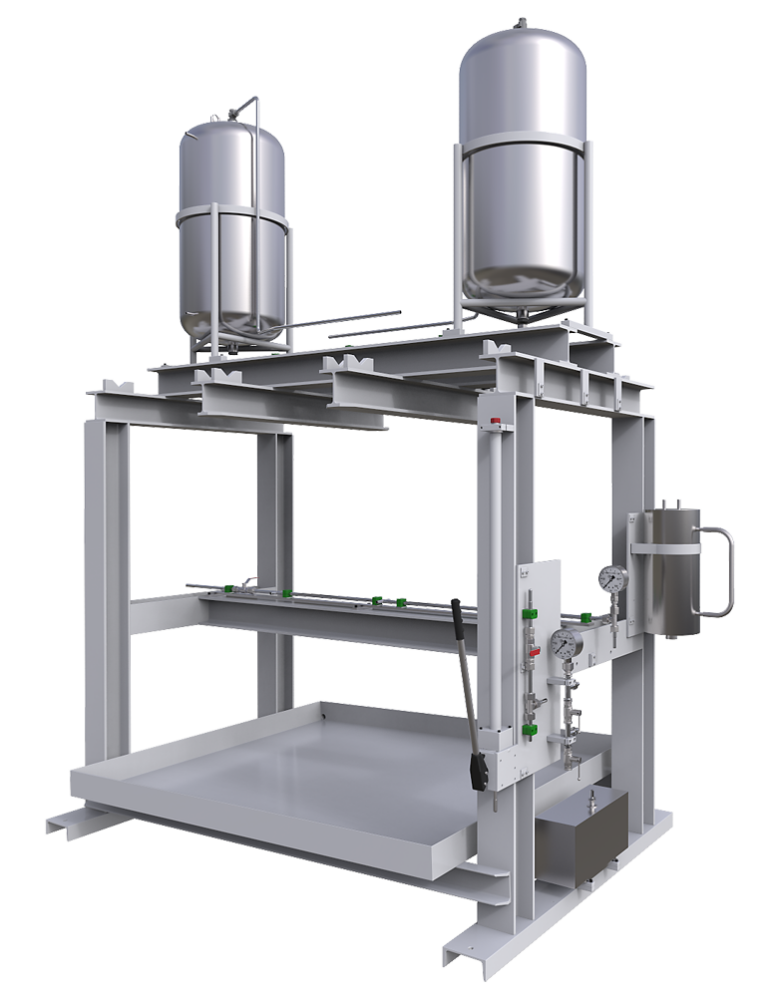 Snubber filling bench : Hydraulic snubbers - Quiri